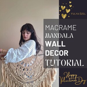Macrame Mandala Pattern, PDF Tutorial, Photograph and Written Stroy, Intermediate Level, Mandala ...