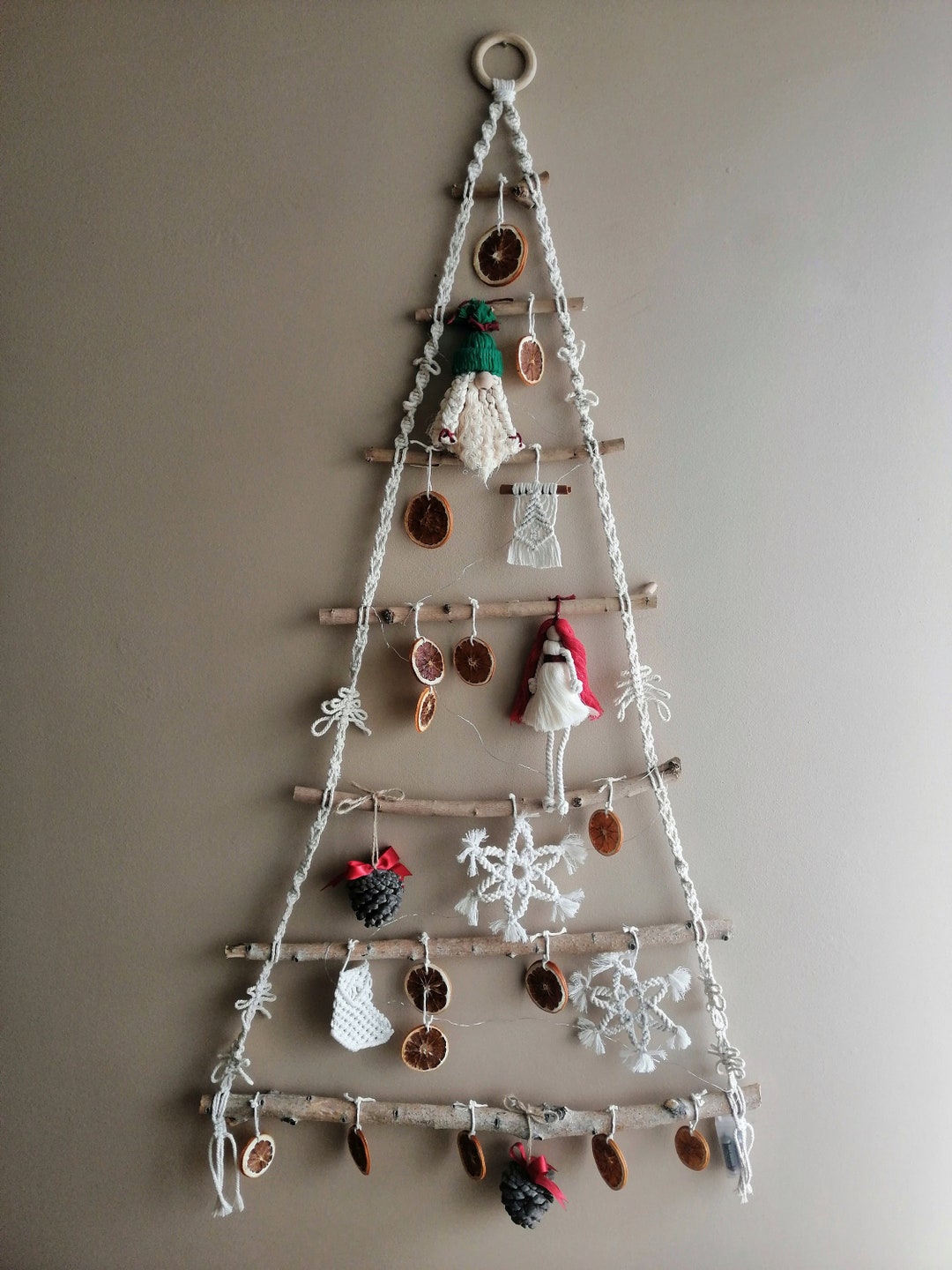 Large Macrame Christmas Tree Bohemian Christmas Tree Macrame - Etsy