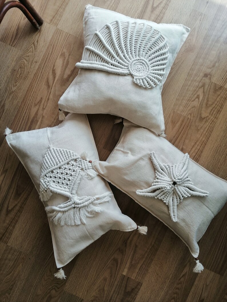 Macrame Pattern, Starfish Pattern , PDF File Tutorial , Writing and With Photographs Tutorial ...