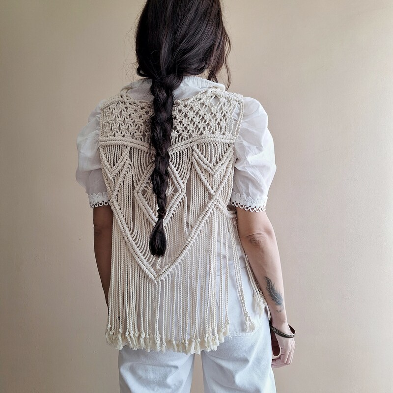 Macrame Vest - Etsy