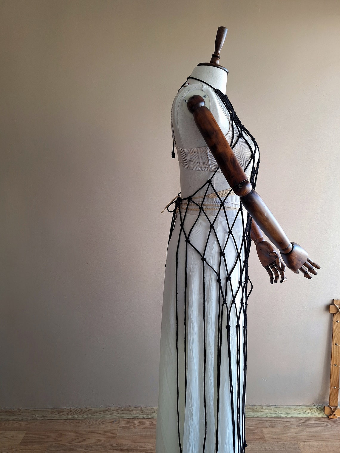 Macrame Mesh Tops, Halter Neck Tops, Back Ties Dress, Macrame Beach ...