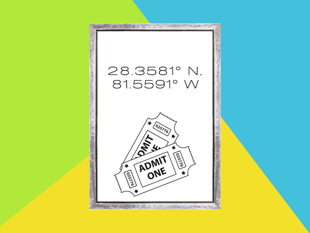 Coordinates Digital Art, Custom Map Coordinates, Printable Wall Decor ...