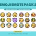 18 Stylised Emote Pack 2 // Instant Download // Cute Emoji Emote Pack ...