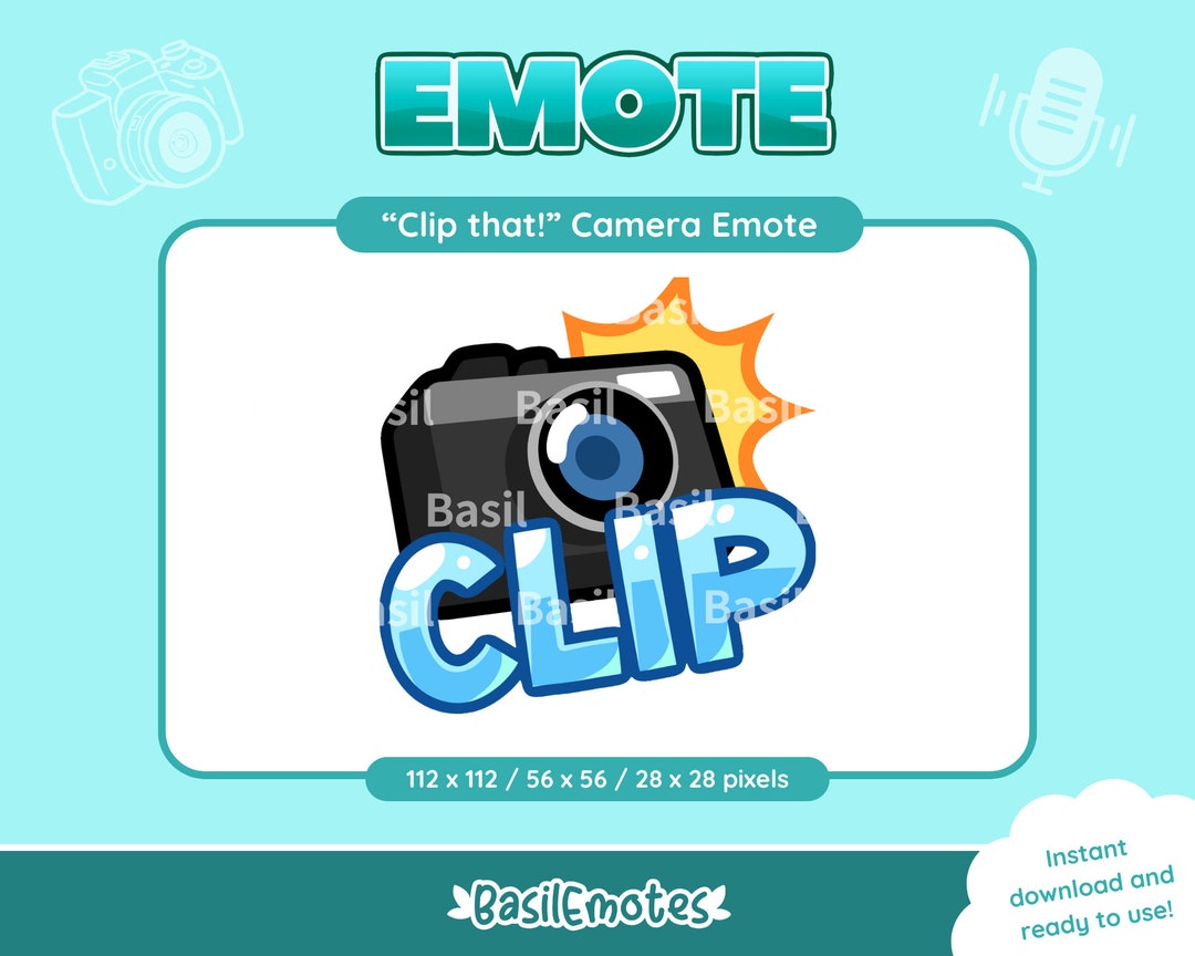 Clip That "clip" Emote for Twitch and Discord - Etsy
