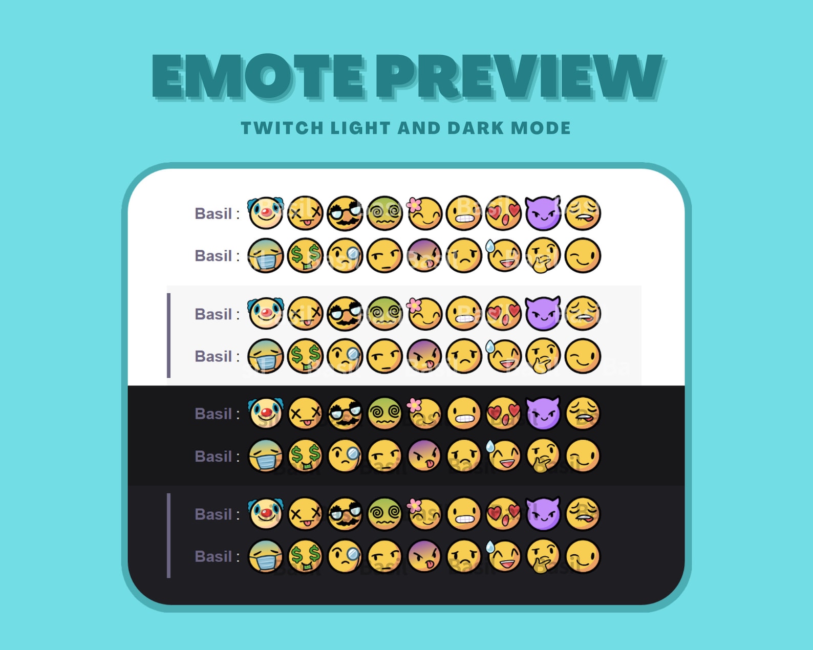 18 Stylised Emote Pack 2 // Instant Download // Cute Emoji - Etsy