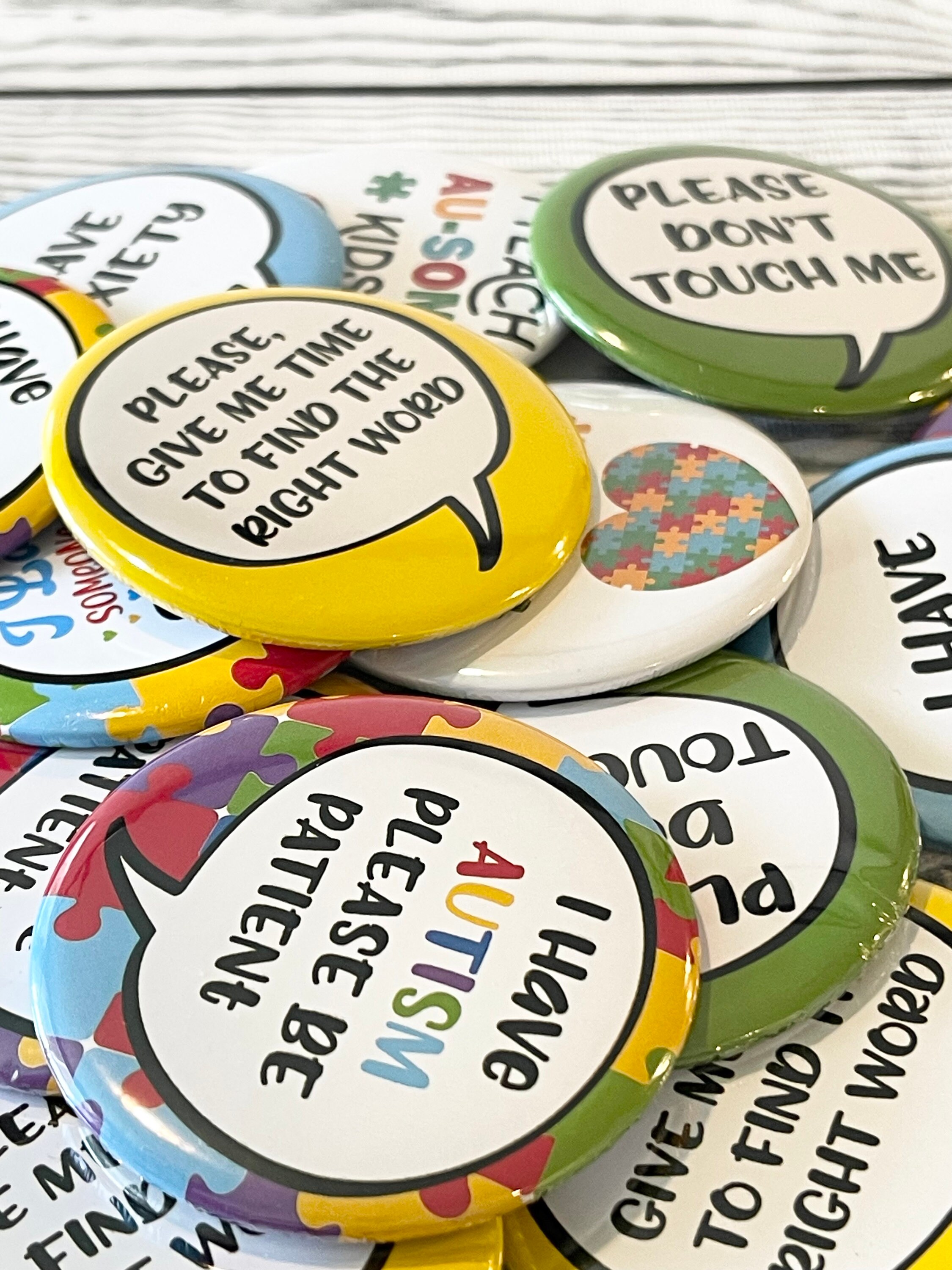 Awareness Buttons | Autism Buttons | Awareness Pins | Disability Pins ...