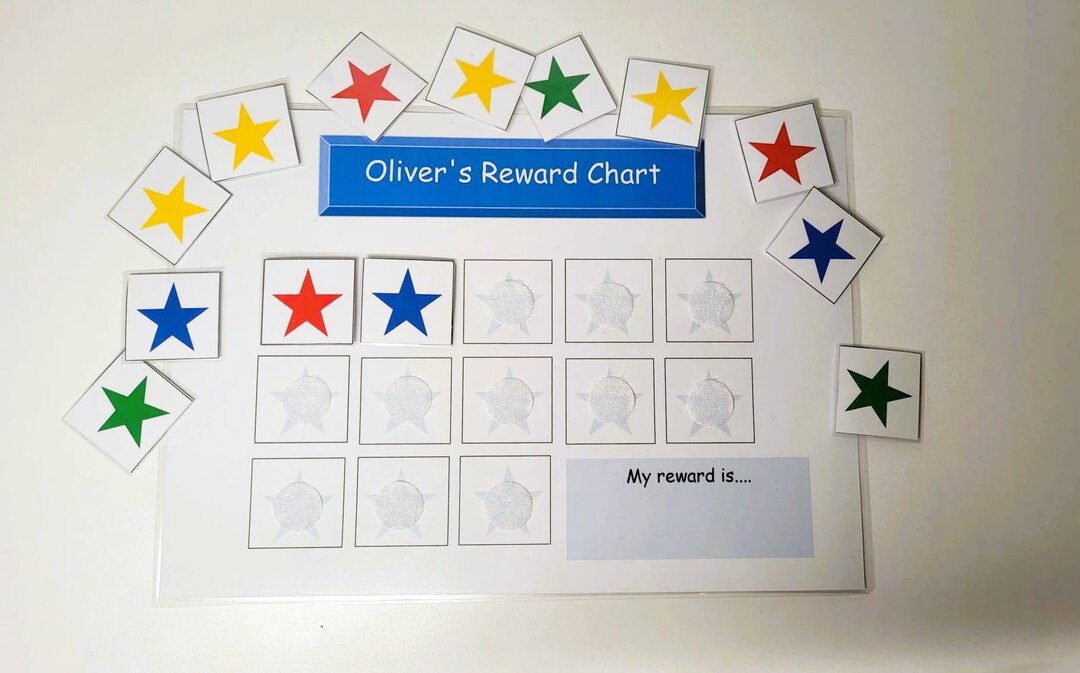 Personalised Reward Chart/ Behaviour Management/ EYFS/ Toddler/kids ...