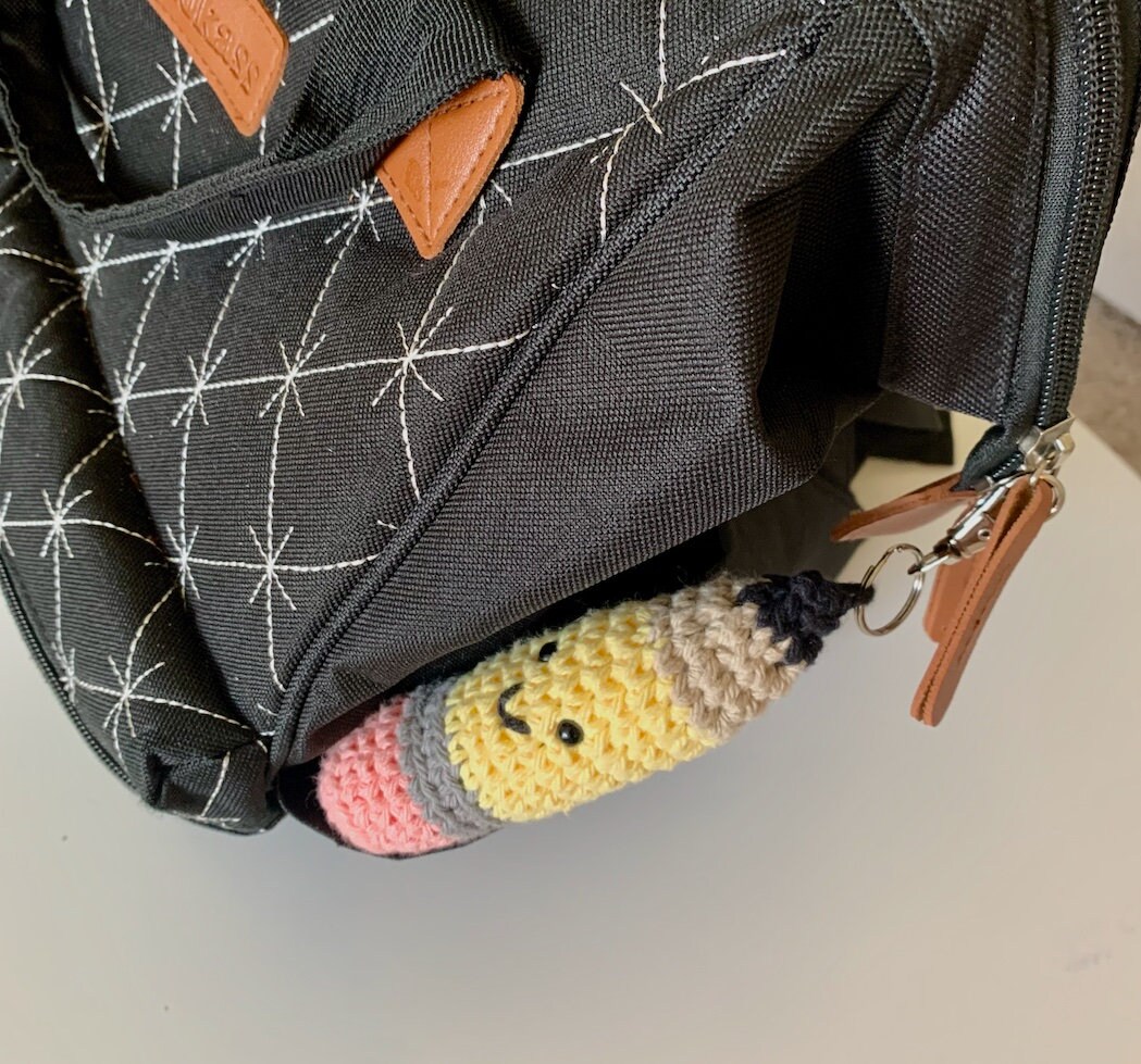 Pencil Amigurumi Stuffed Keychain - Etsy
