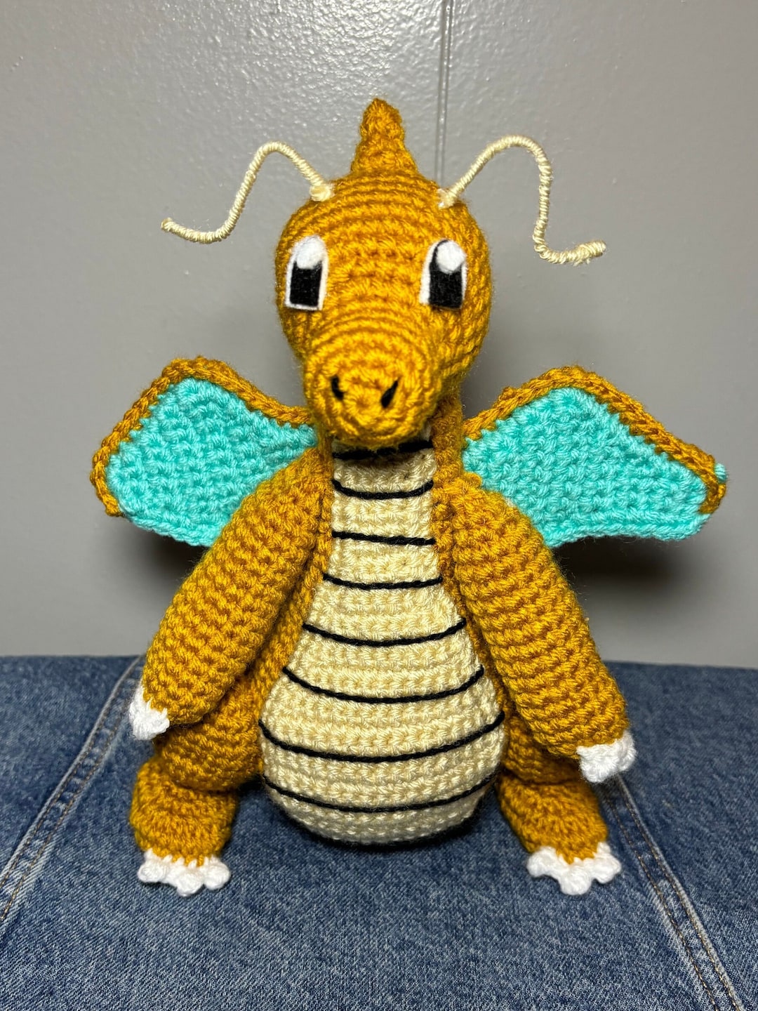 Dragonite Amigurumi Handmade Crochet Pokémon Plush - Etsy