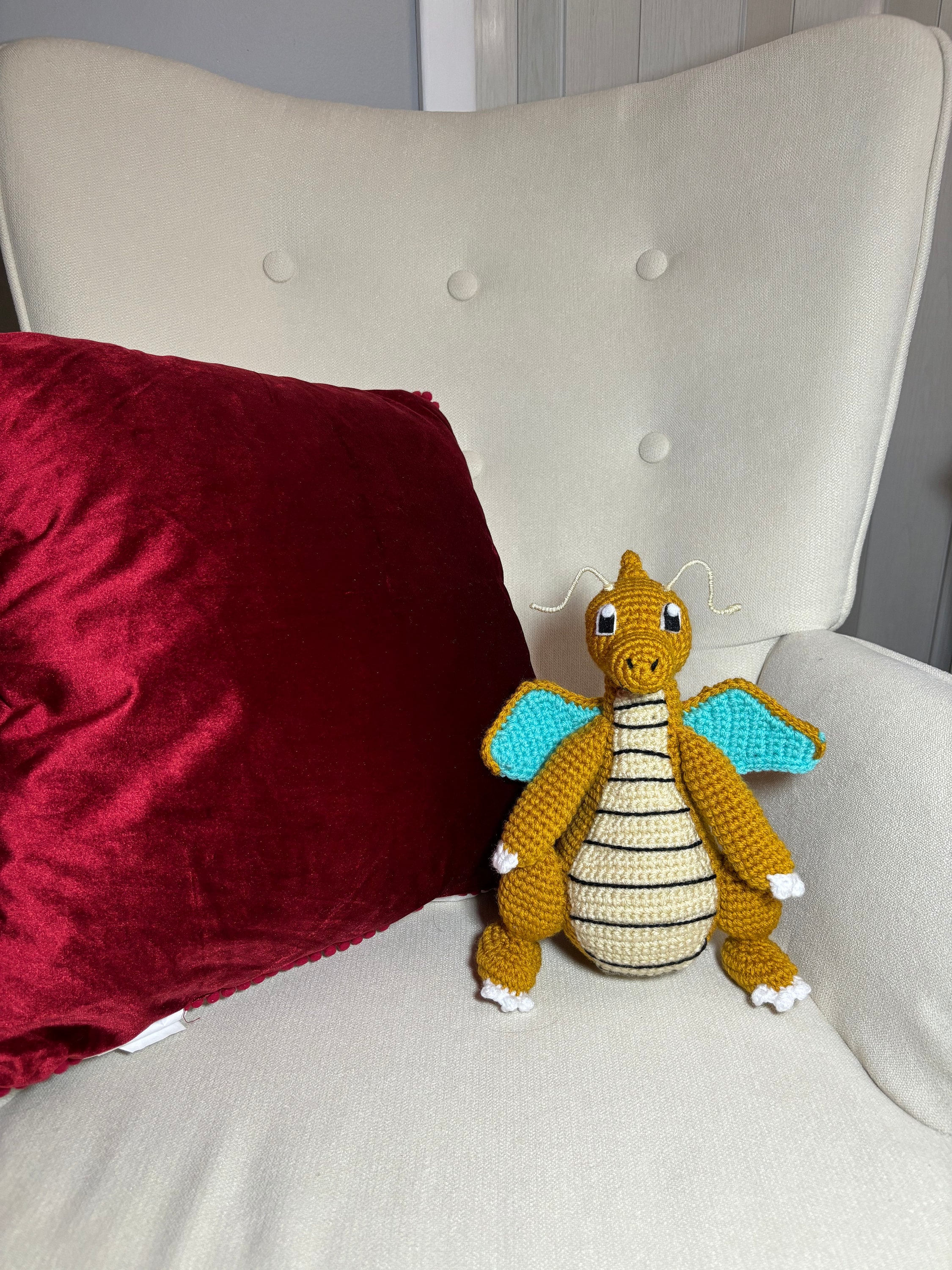 Dragonite Amigurumi Handmade Crochet Pokémon Plush - Etsy