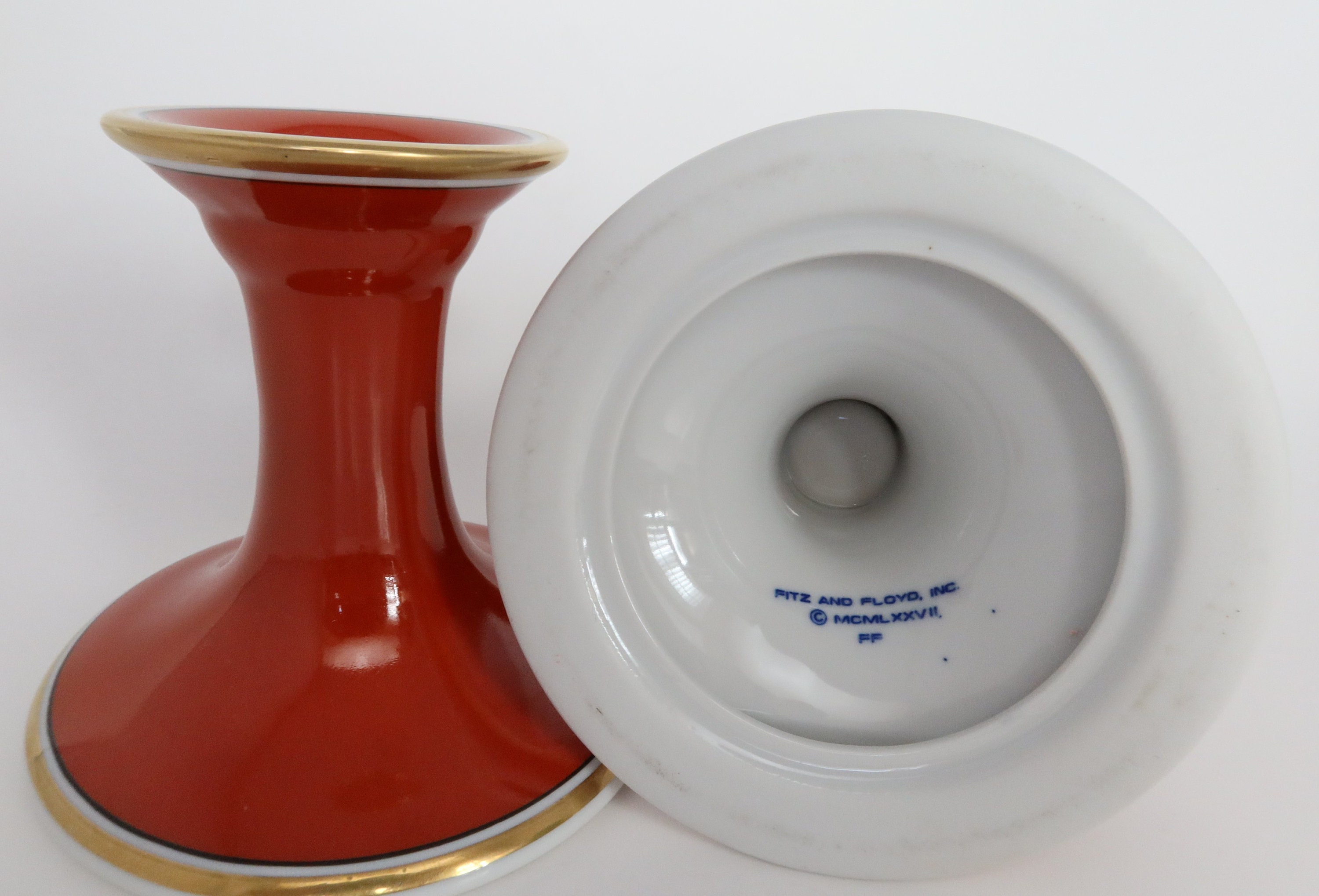 Vintage Fitz and Floyd renaissance Cinnabar - Etsy