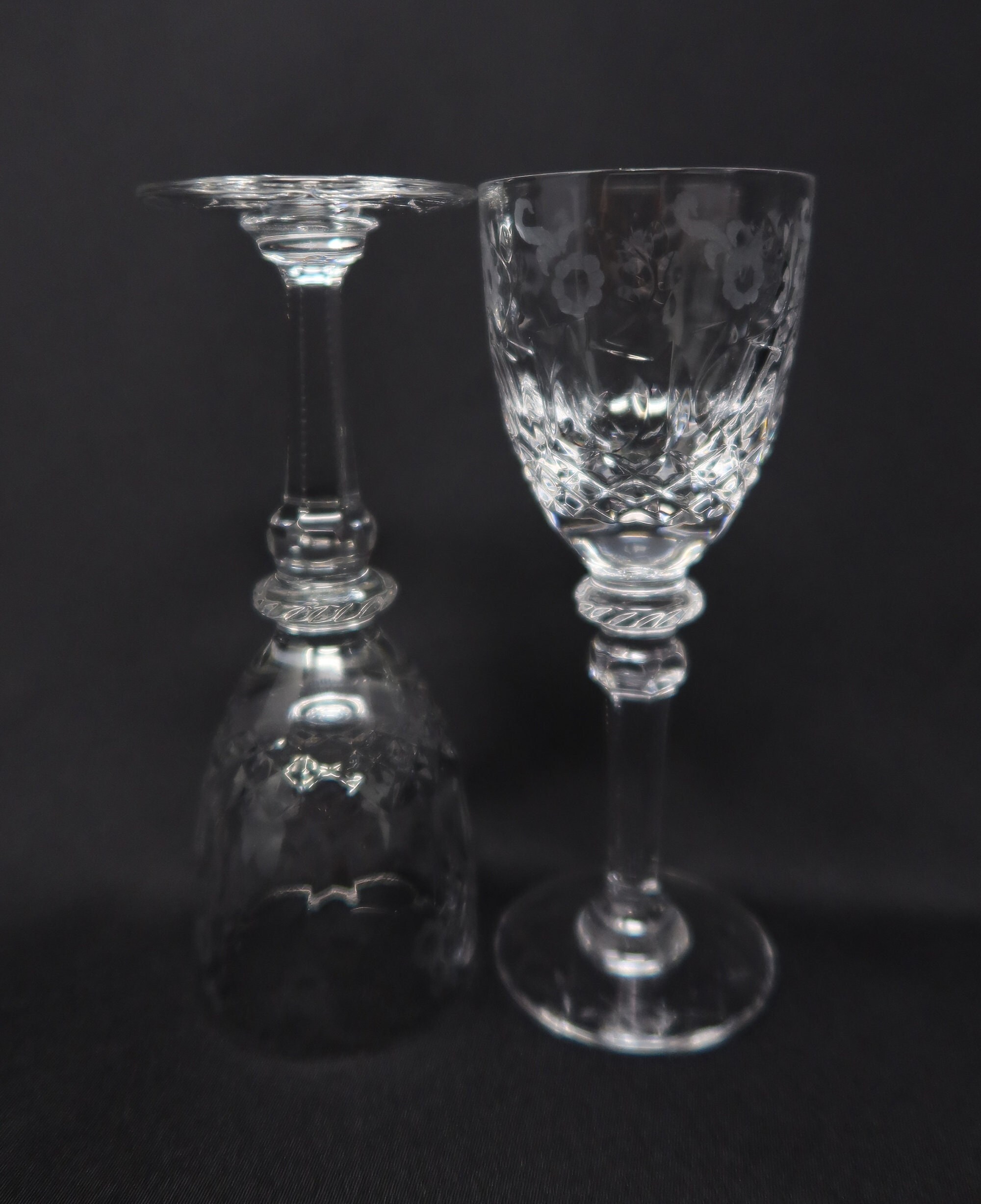 Rogaska Crystal gallia Cordial Glasses - Etsy