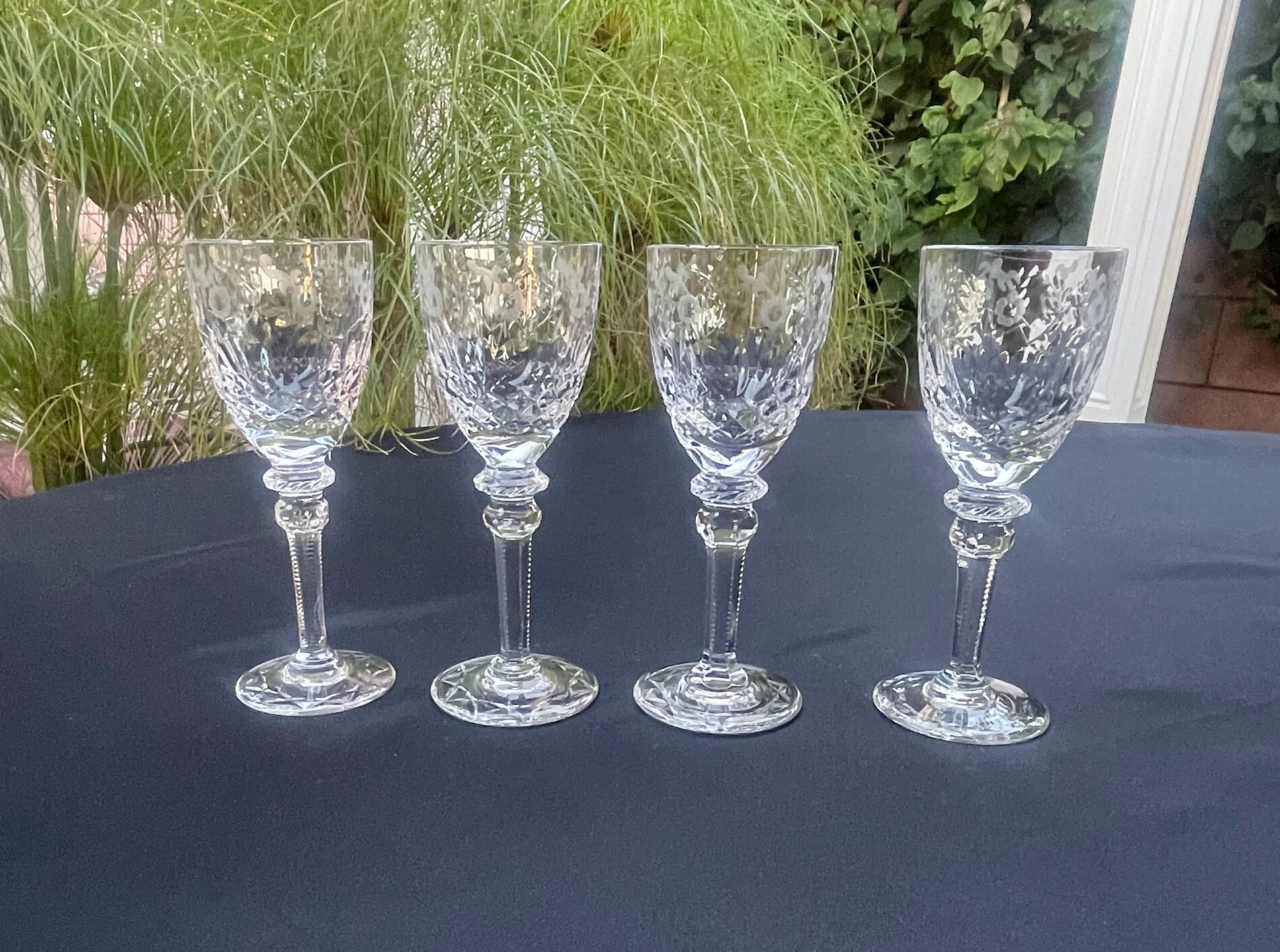 Rogaska Crystal gallia Cordial Glasses - Etsy
