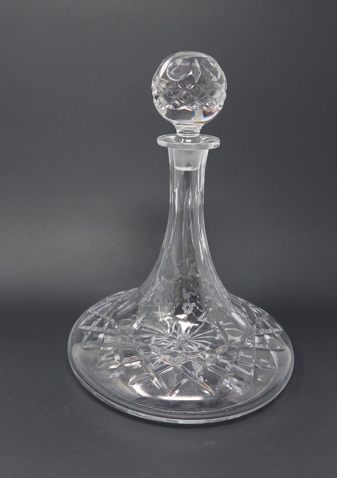 Vintage Rogaska Gallia Crystal Ships Decanter W/stopper - Etsy