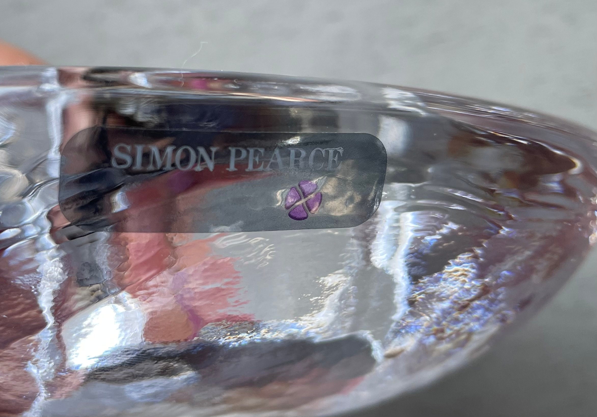 Simon Pearce Crystal highgate Heart Tealight-signed - Etsy