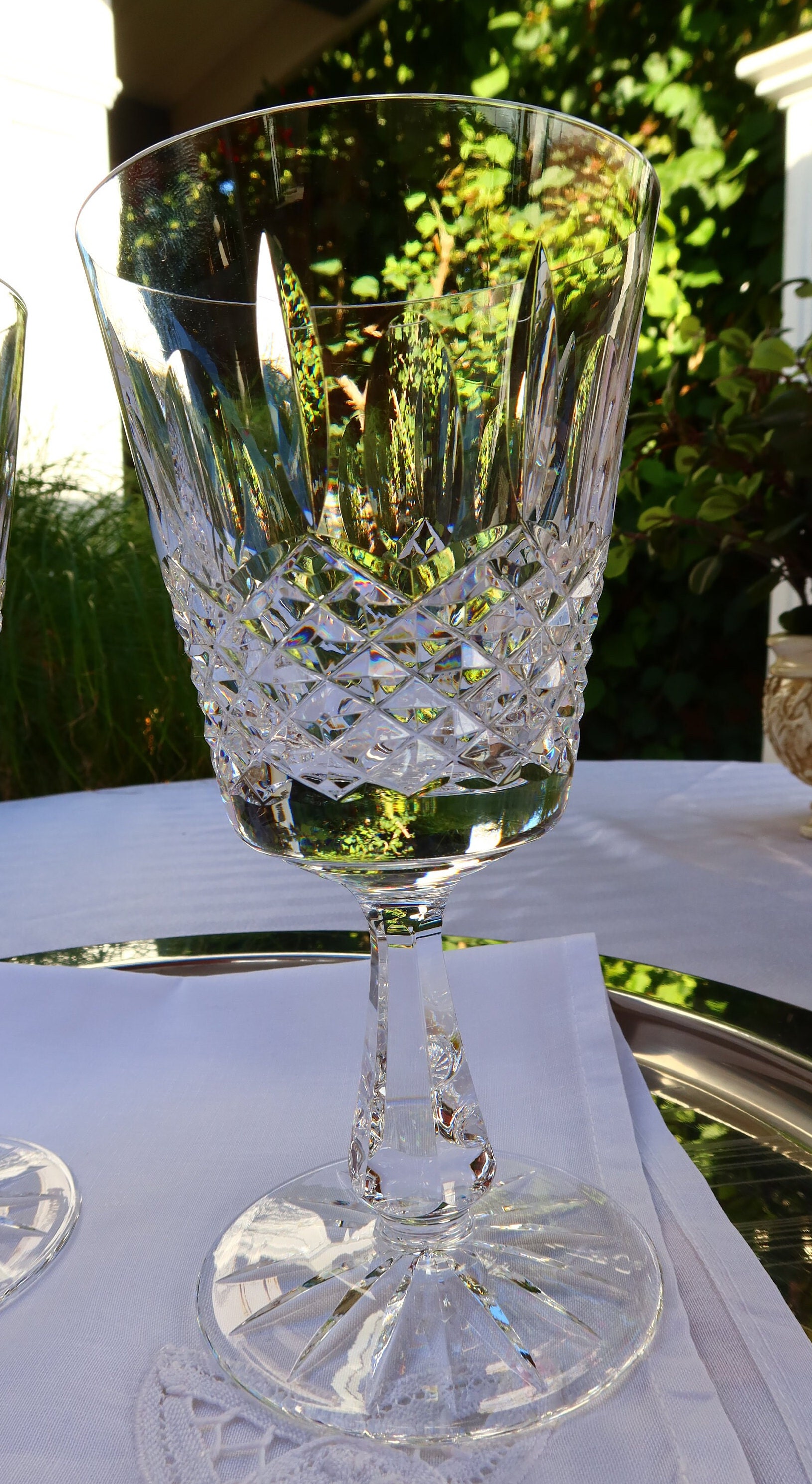 Waterford Kenmare Wine/water Crystal Glasses, Set of 2 - Etsy