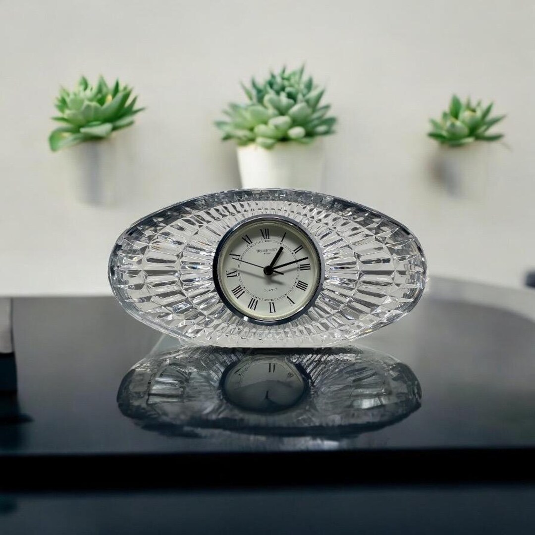 Waterford Crystal Oval Mantel/desk Quartz Clock 8" - Etsy