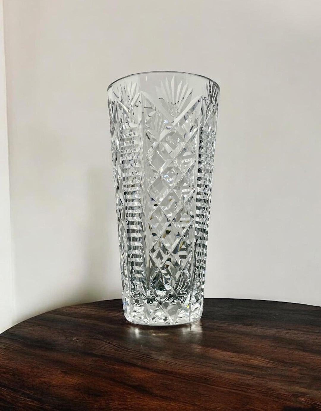 Vintage Waterford Crystal Clare Flower Vase 8" - Etsy