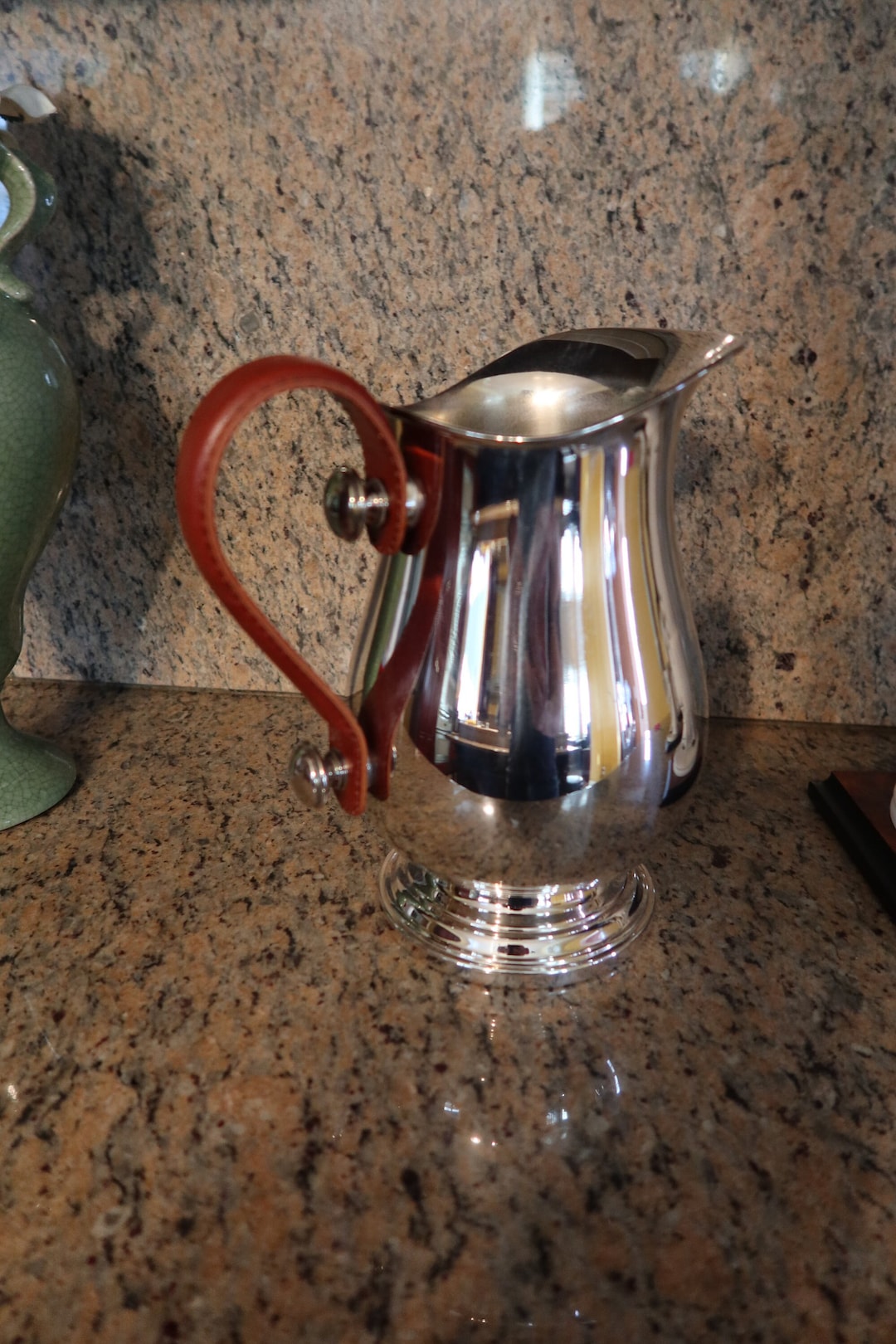 Plata Lappas Argentinian Silver Pitcher With Leather Handle - Etsy
