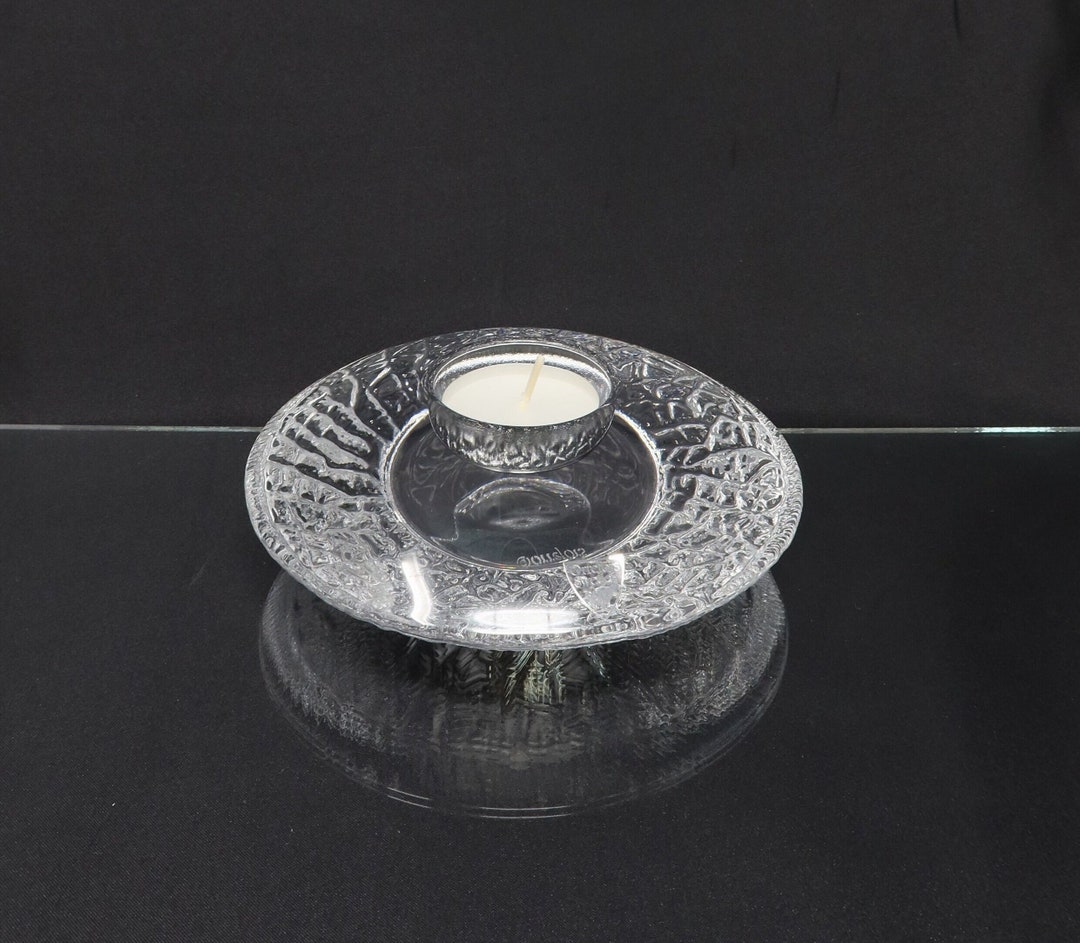 New Orrefors Crystal Discus Votive | Home Deco - Etsy