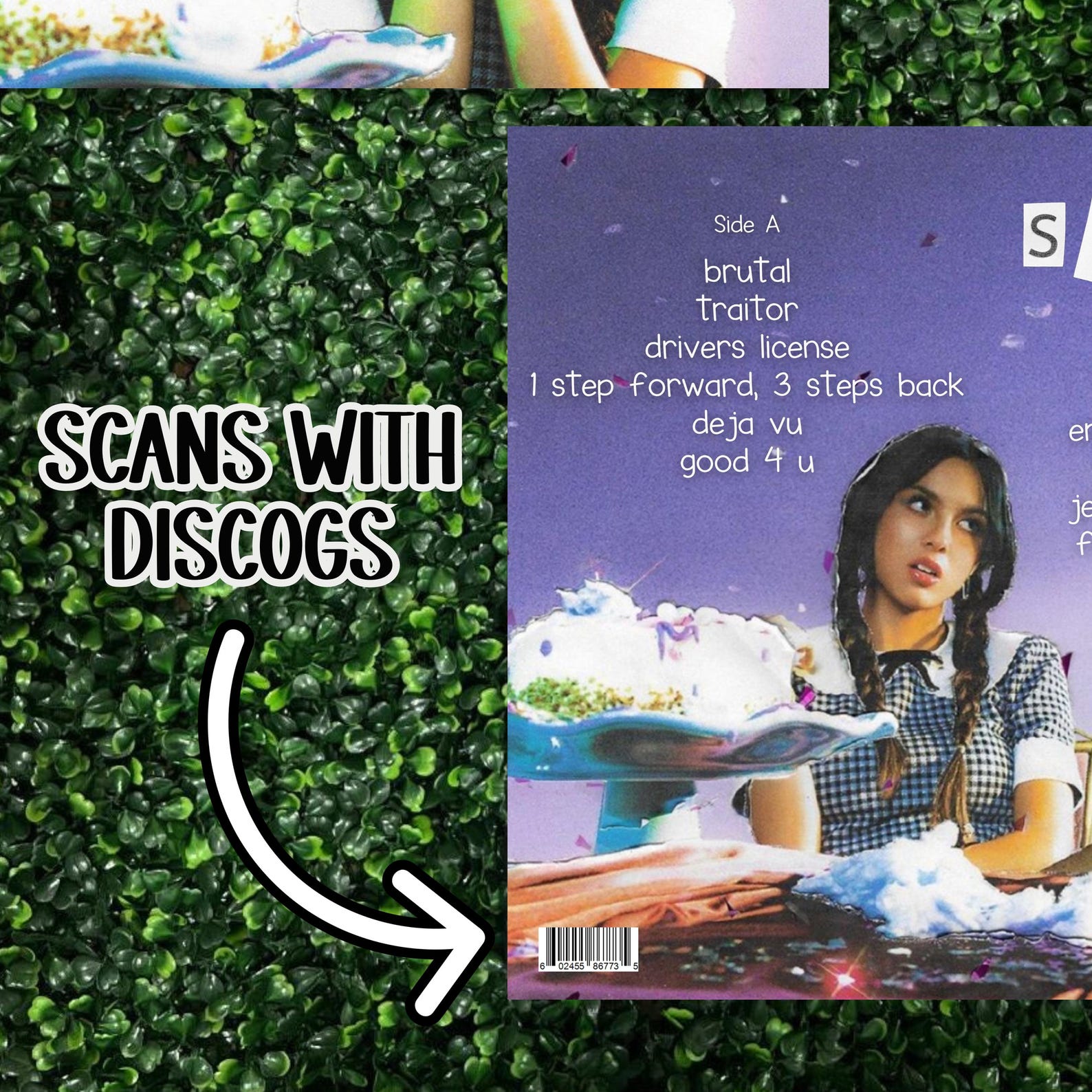 Olivia Rodrigo SOUR Picture Disc Vinyl Jacket Custom Vinyl Jacket ...