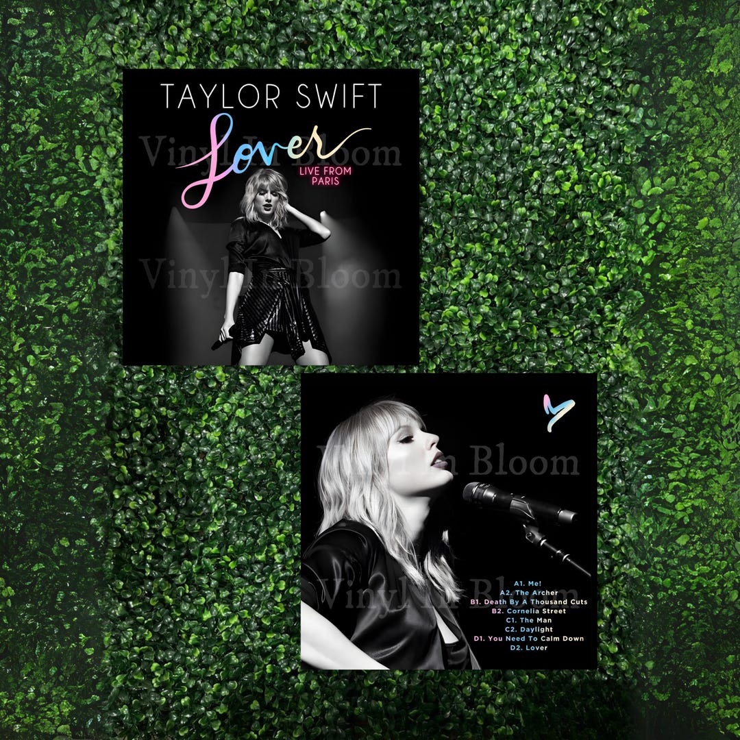 NEW Taylor Swift Lover Live From Paris Vinyl Jacket Custom Vinyl Jacket ...