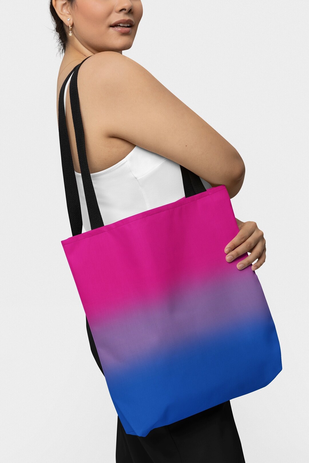 Reusable Bisexual Flag Grocery Shopping Bag for Bi Pride Tote Bag - Etsy