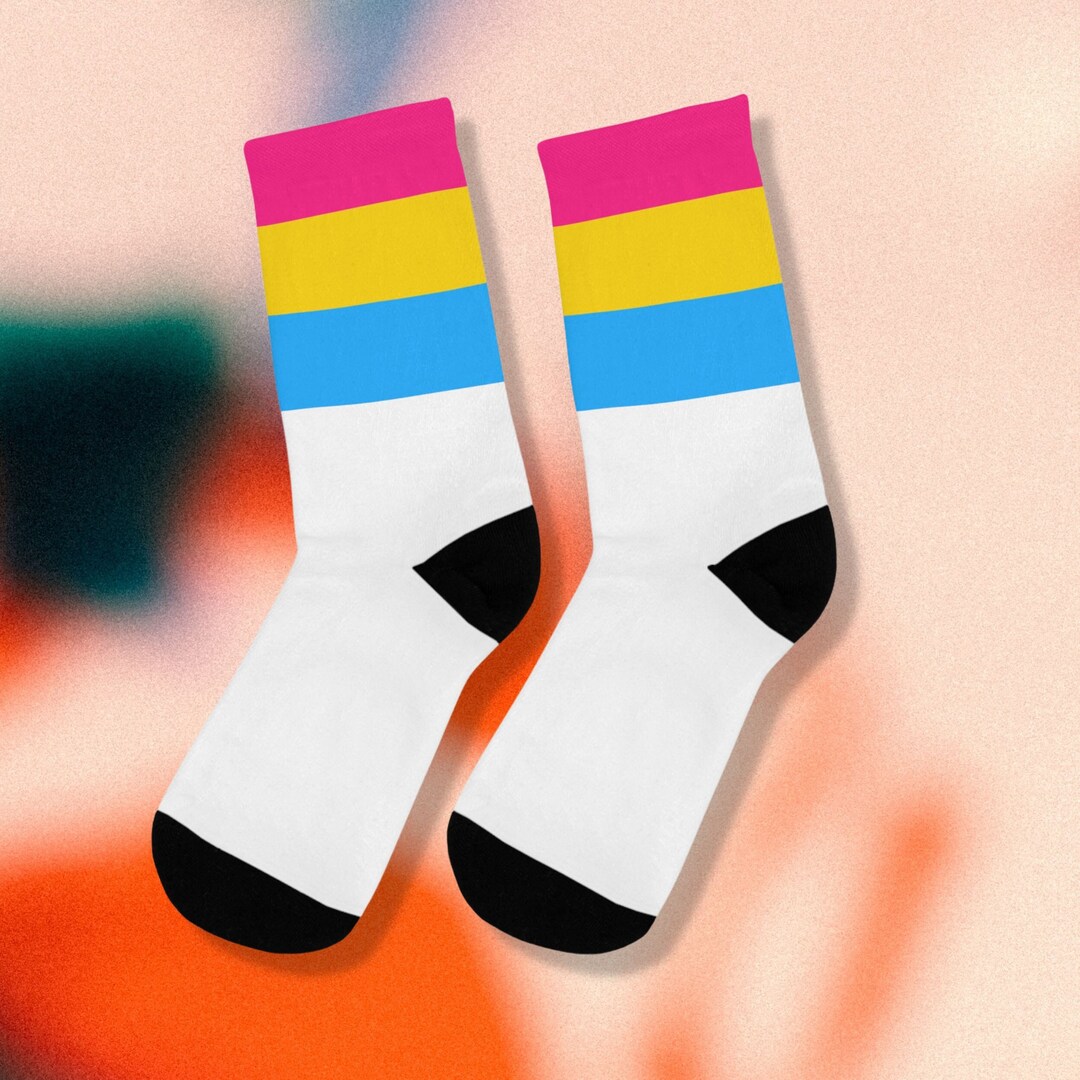 Pansexual Pride Flag Socks for Pan Pride Outfit - Etsy