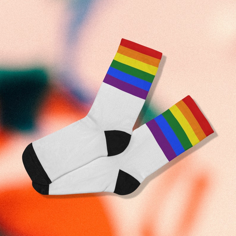 Gay Pride Flag Socks for LGBTQ Pride Outfit - Etsy