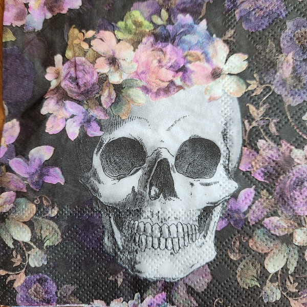 Skull Decoupage - Etsy