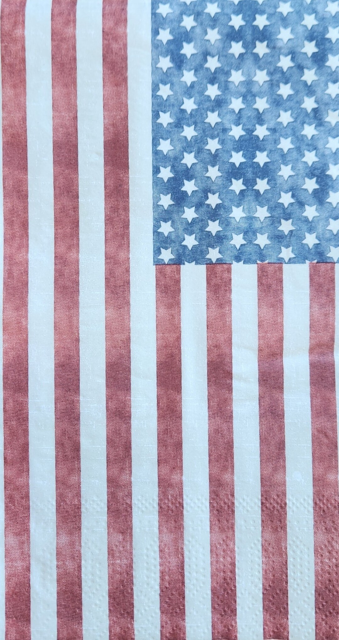 4x Patriotic American Flag Paper Napkin for Decoupage Set of 4 - Etsy