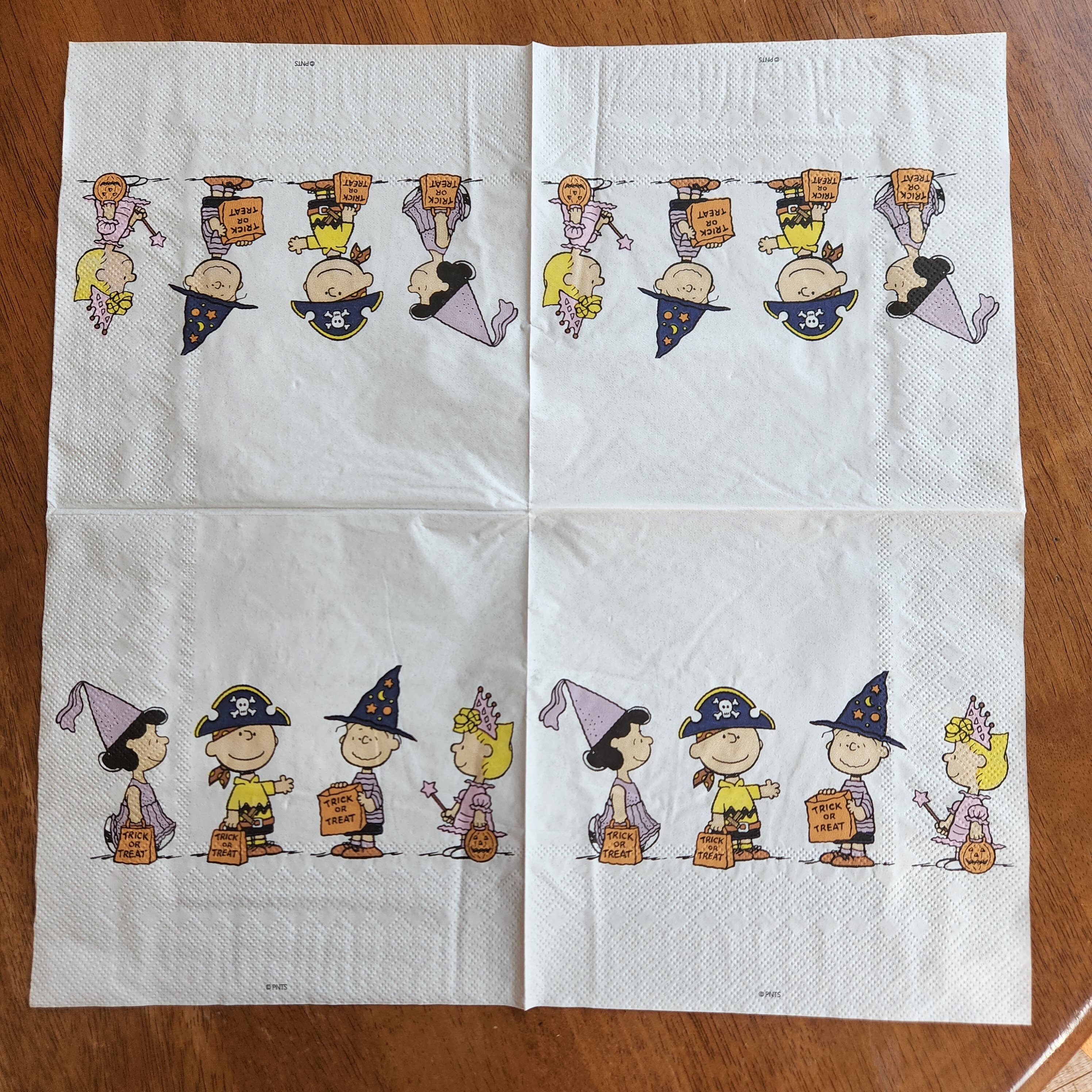 Halloween Peanuts Paper Napkin for Decoupage Set of 4 - Etsy