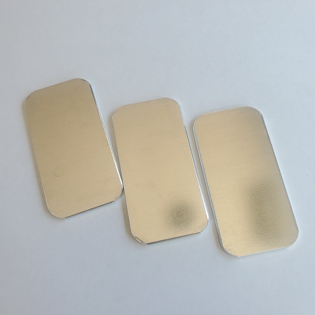 Aluminum Stamping Blanks 1" X 2" Rectangle Set of 2 - Etsy