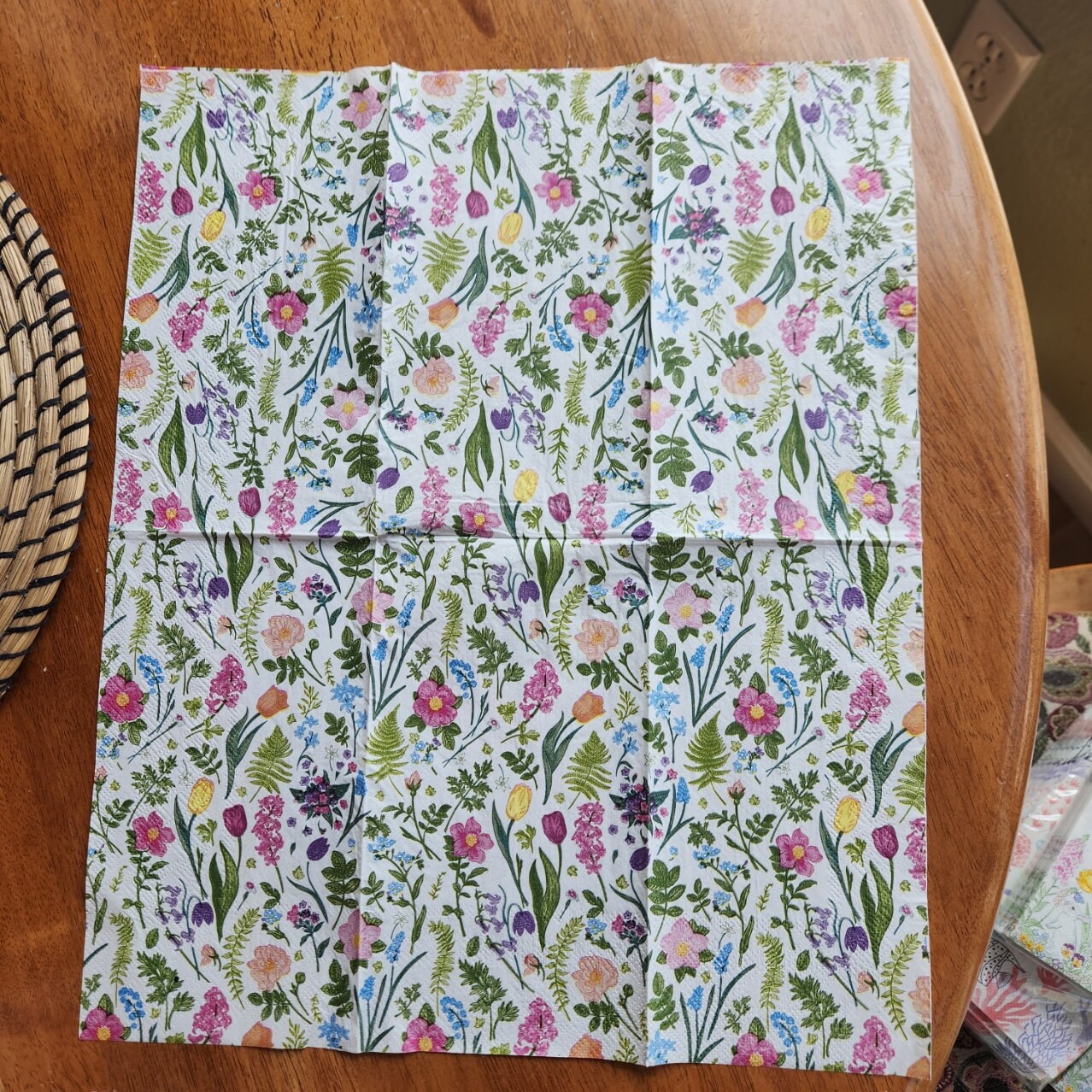 4x Spring Floral Paper Napkin for Decoupage Set of 4 - Etsy