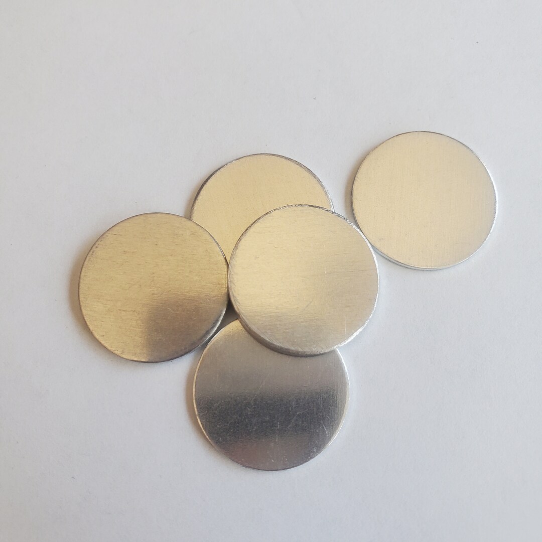 Small Aluminum Stamping Disc 3/4" Set of 6 - Etsy