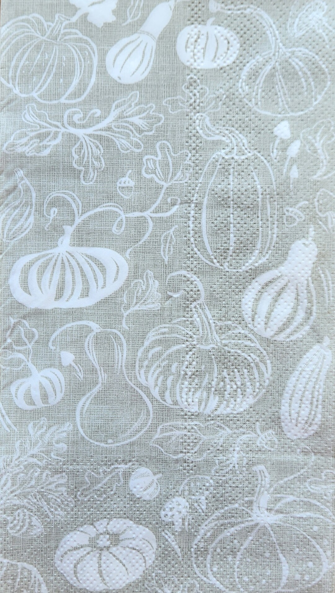 4x Gray and White Fall Gourds Paper Napkin for Decoupage Set of 4 - Etsy