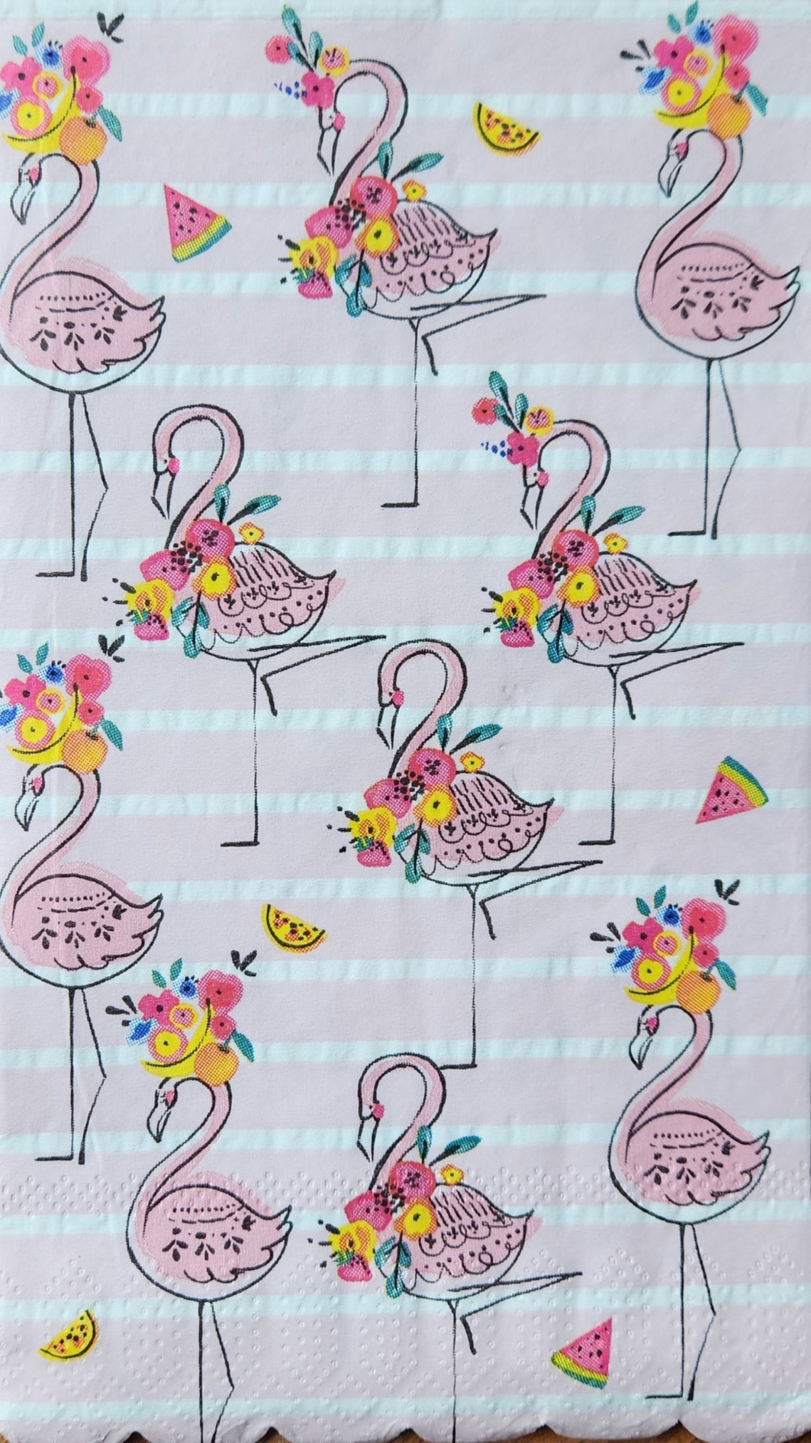 4x Pink Flamingo Party Paper Napkin for Decoupage Set of 4 - Etsy