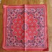 4x Red Bandana Paper Napkin for Decoupage Set of 4 - Etsy