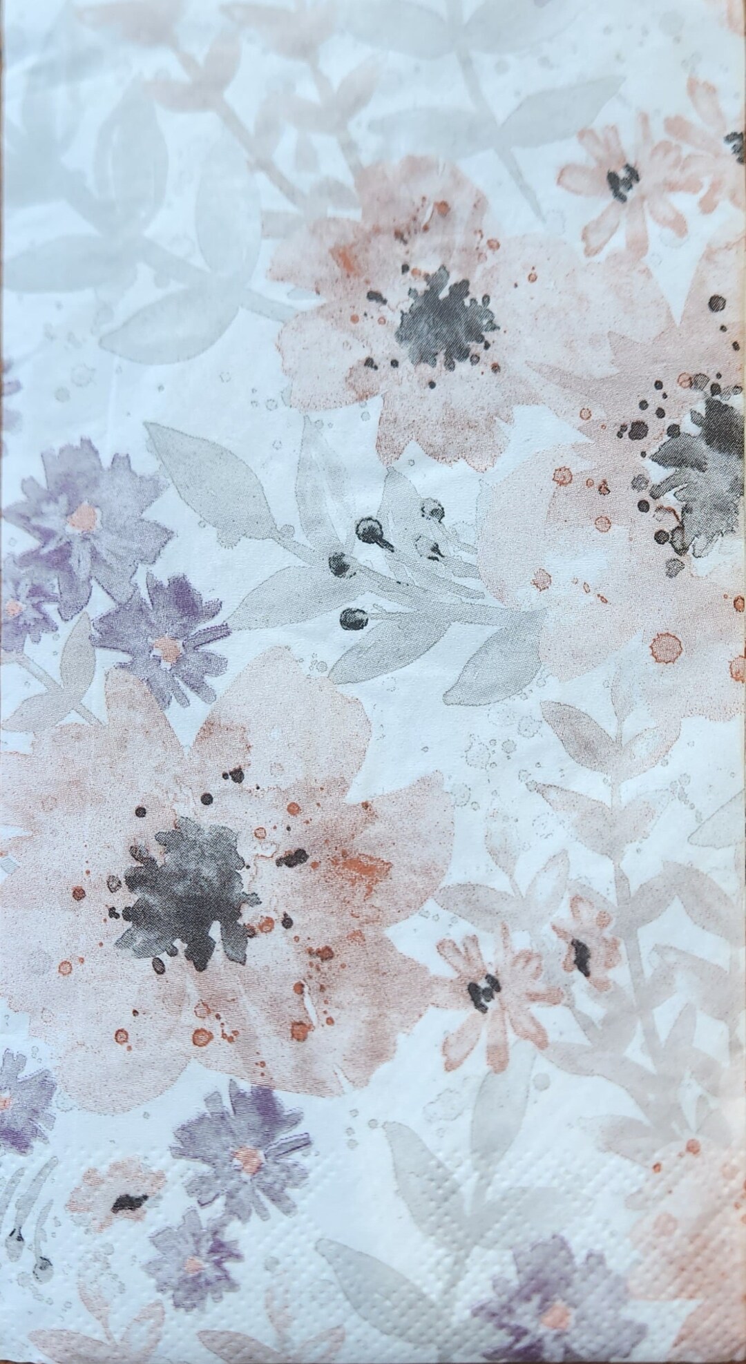 4x Watercolor Floral Pattern Paper Napkin for Decoupage Set of 4 - Etsy
