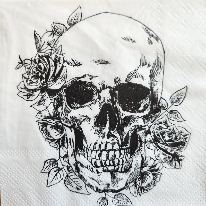 Skull Decoupage - Etsy