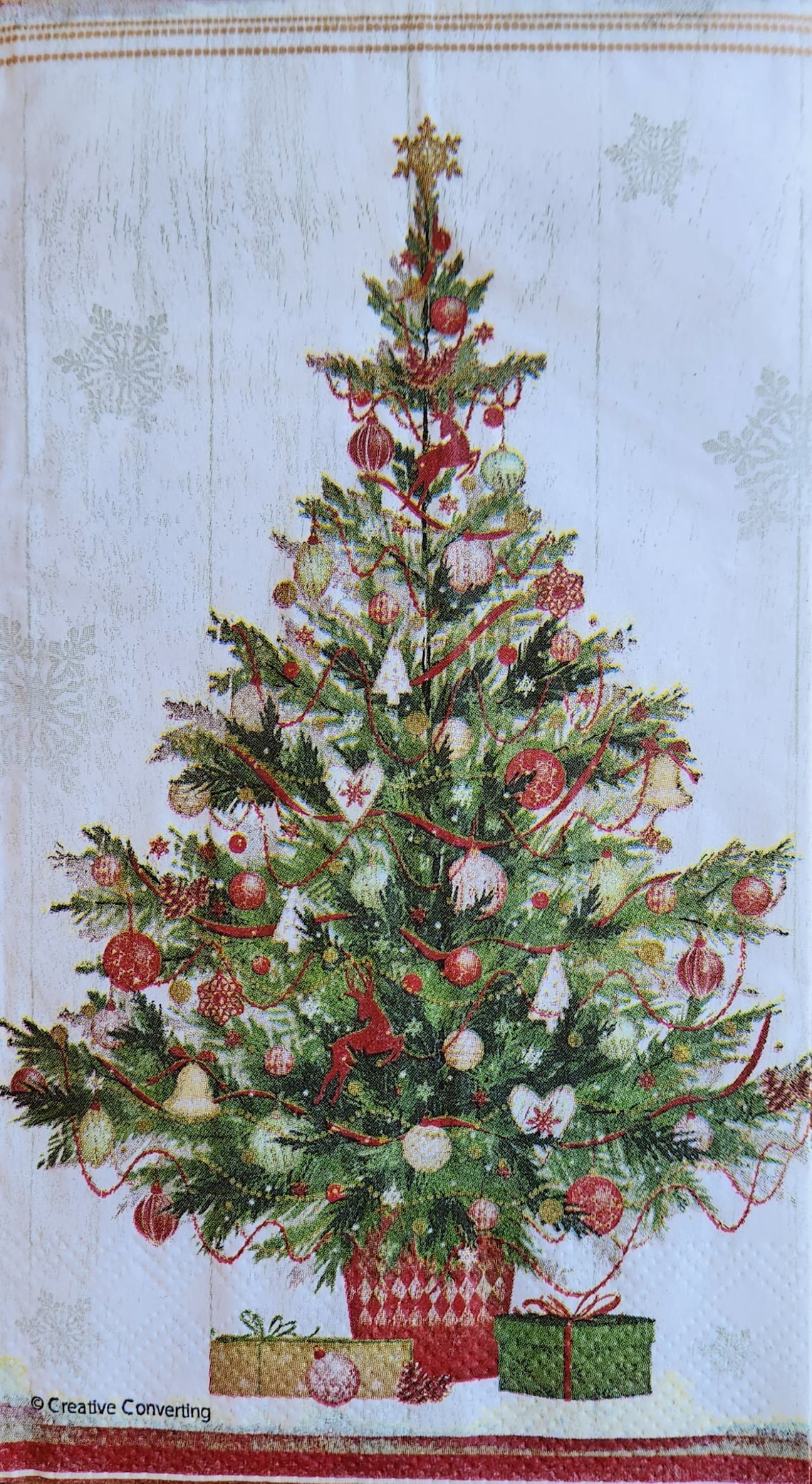 4x Christmas Tree Paper Napkin for Decoupage Set of 3 - Etsy