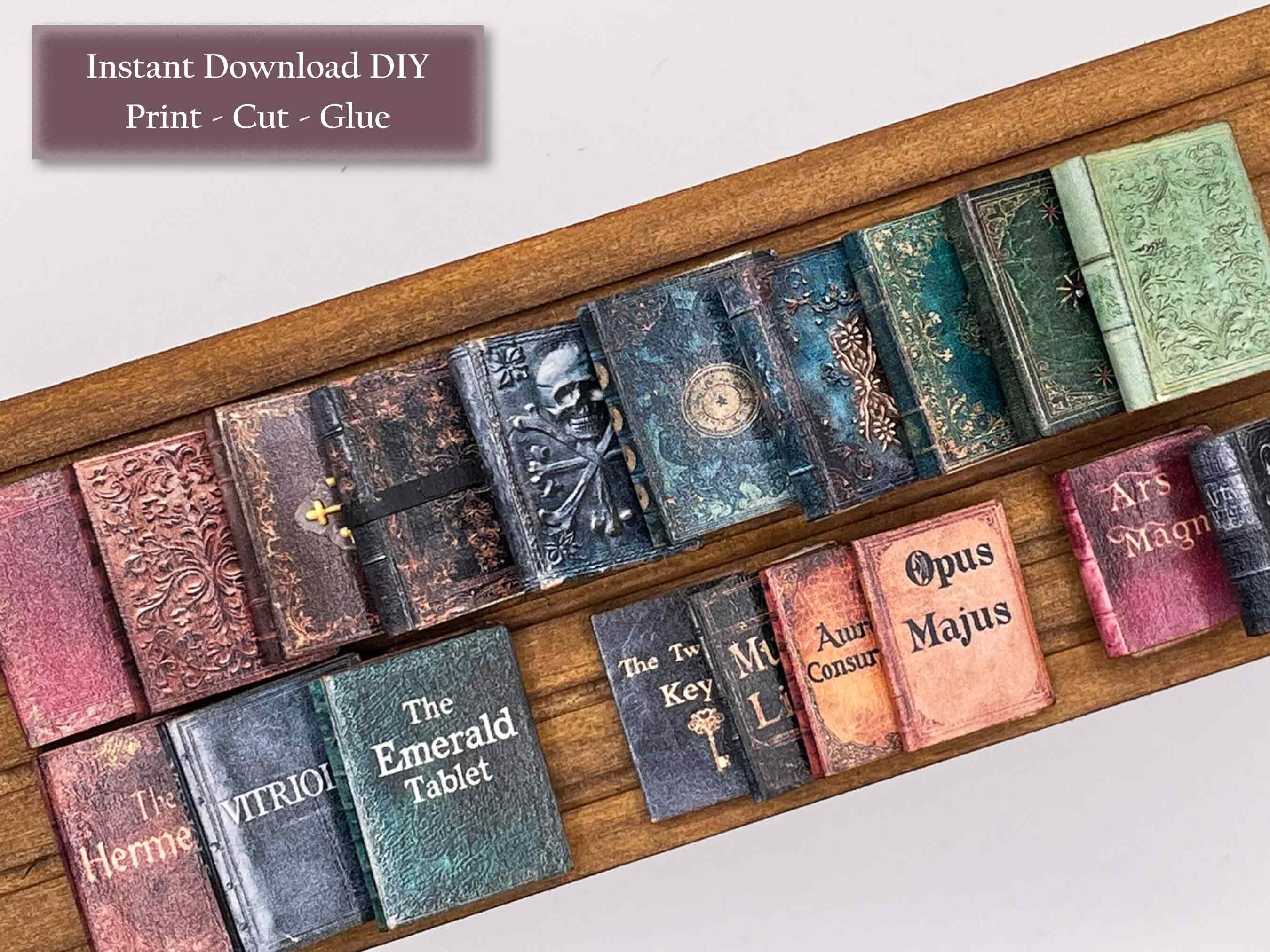 1:12 Miniature Printable Alchemist Book Covers - Set of 20 - Etsy
