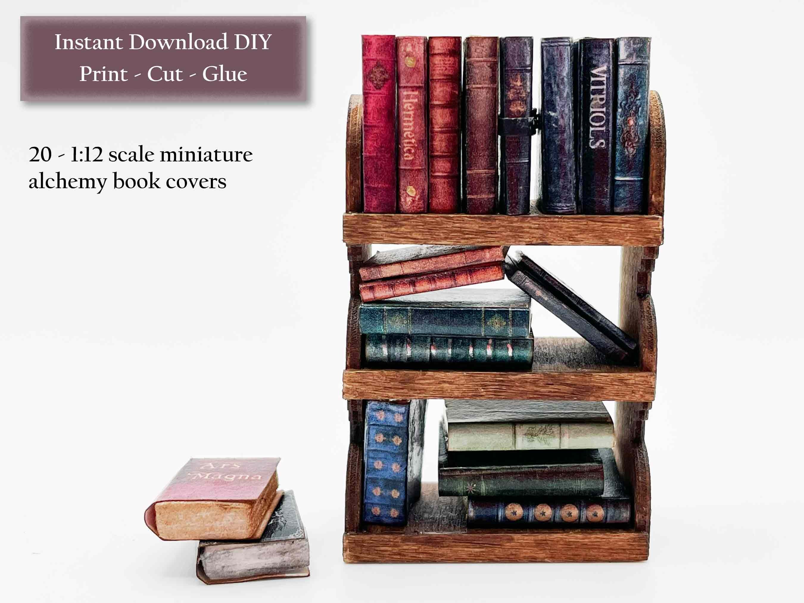 1:12 Miniature Printable Alchemist Book Covers - Set of 20 - Etsy