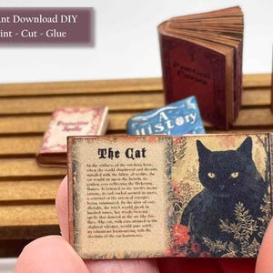1:12 Miniature Printable Magic Books - Set of 10 - Etsy