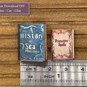 1:12 Miniature Printable Magic Books - Set of 10 - Etsy