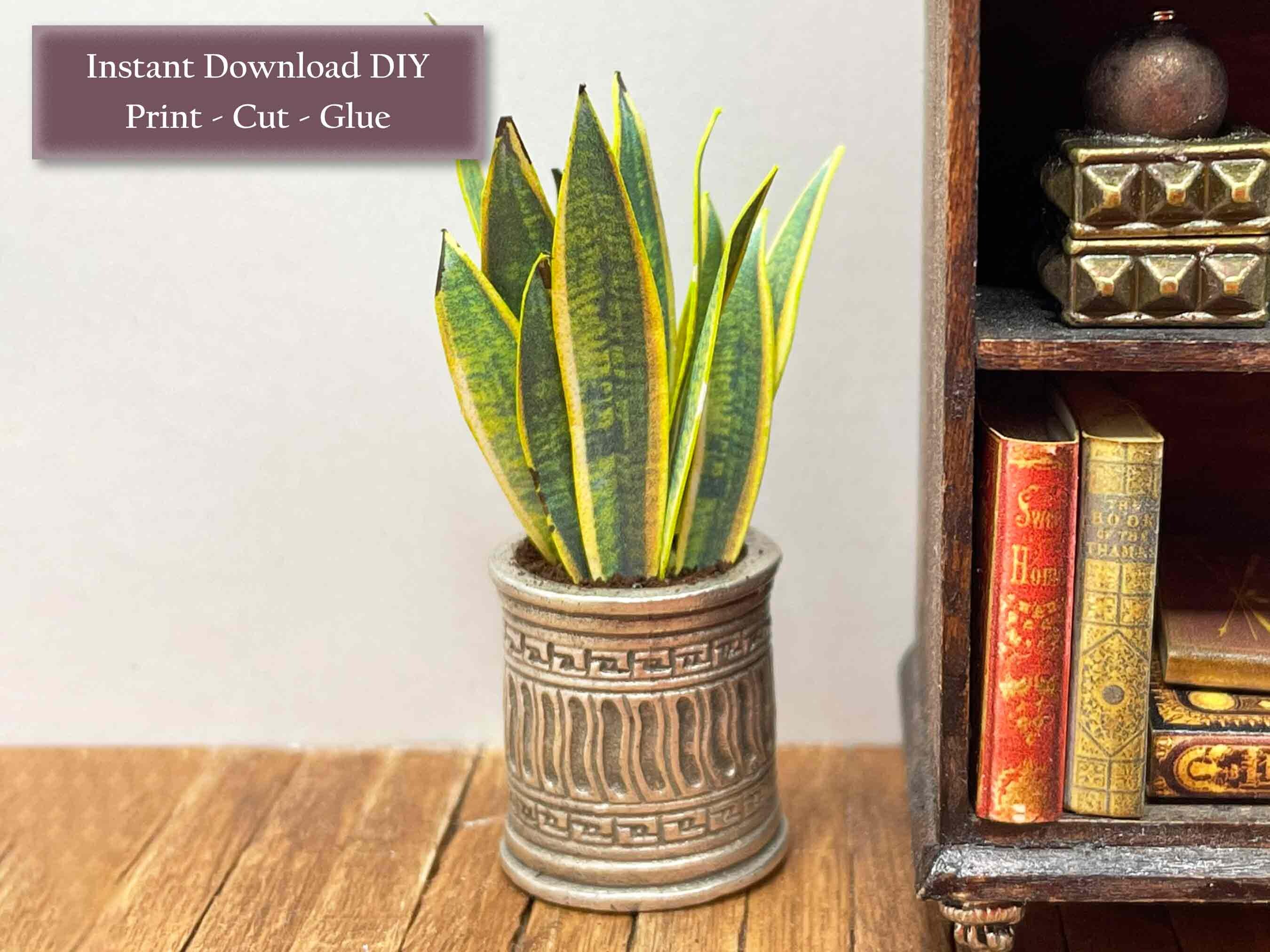 1:12 Miniature Printable Snake Plant - Etsy