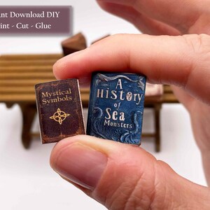 1:12 Miniature Printable Magic Books - Set of 10 - Etsy