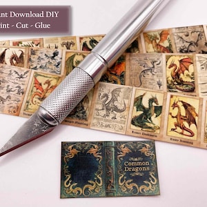 1:12 Miniature Printable Magic Books - Set of 10 - Etsy