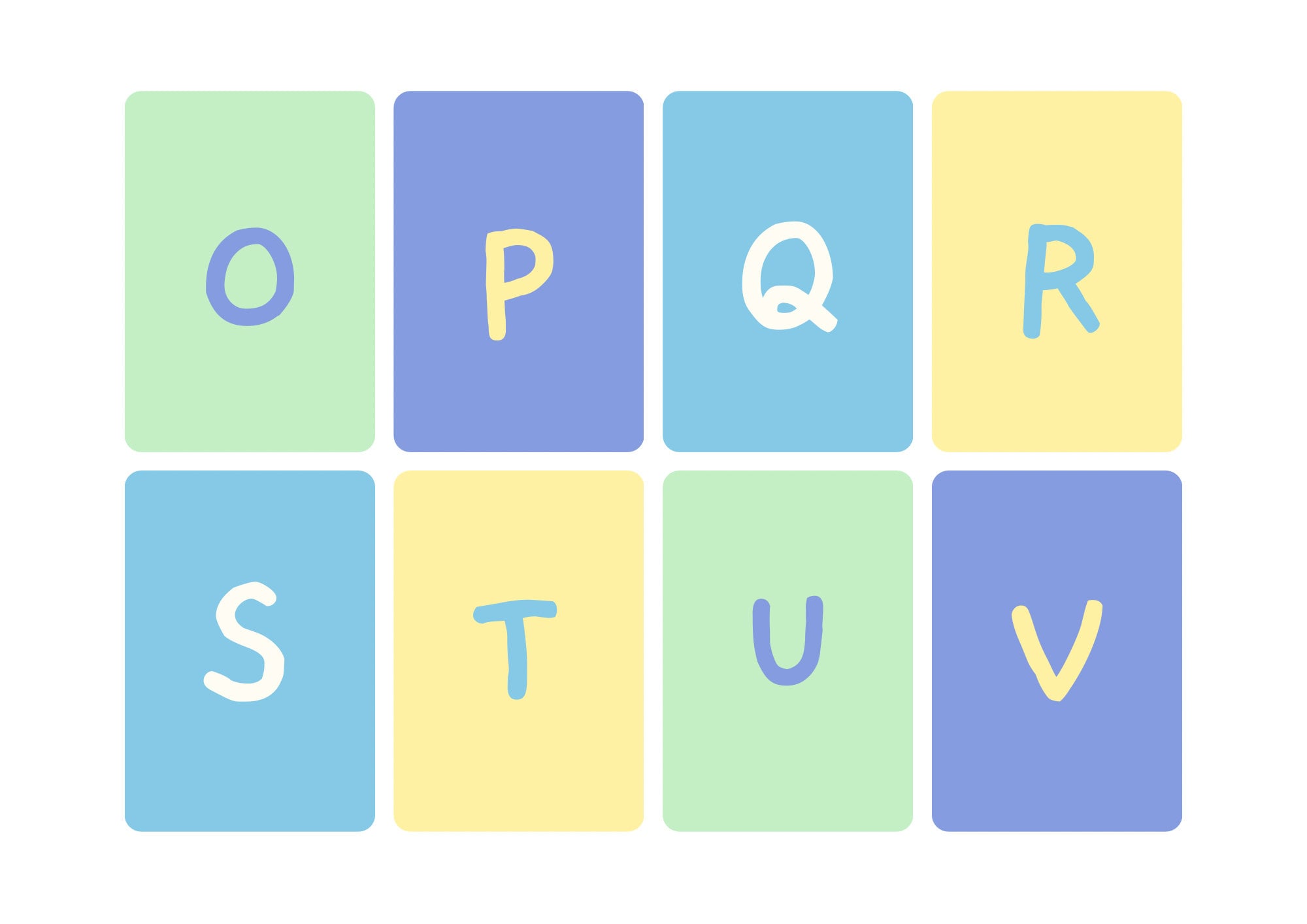 ABC Printable Flashcards - Etsy