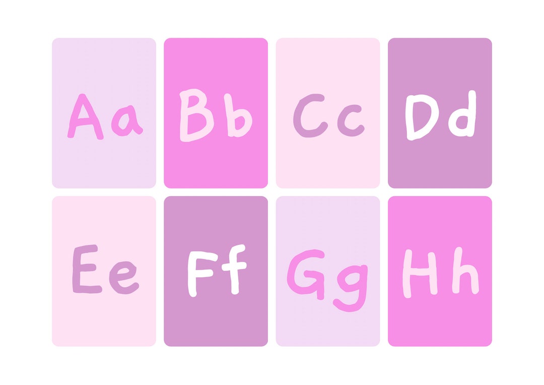 ABC Printable Flashcards - Etsy